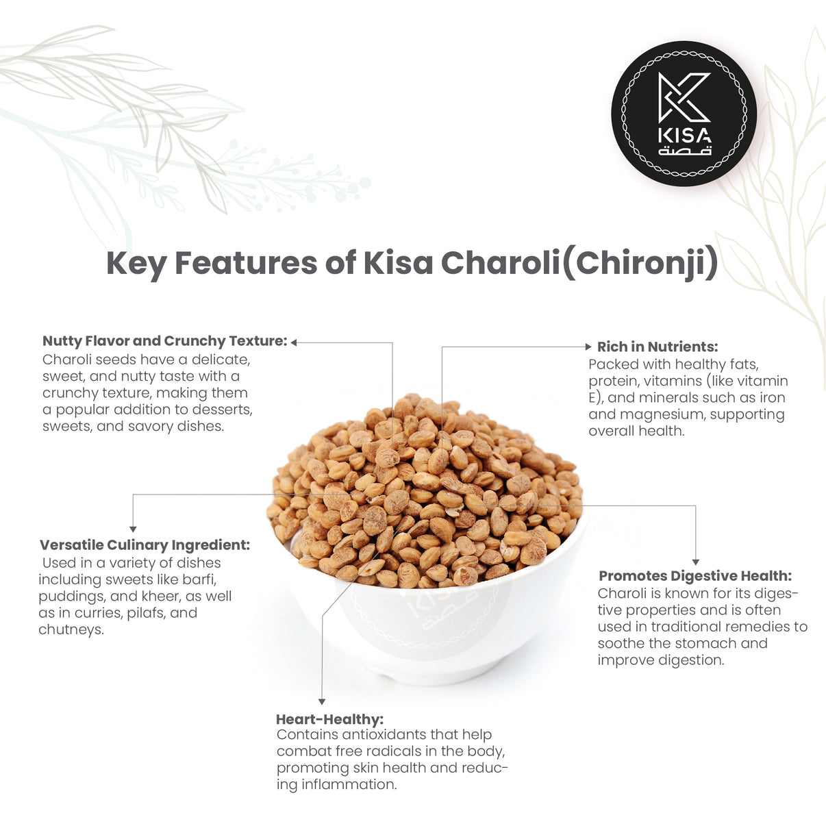 CHAROLI - CHIRUNJI -SAGE NUTS – Kisa Flour Mills
