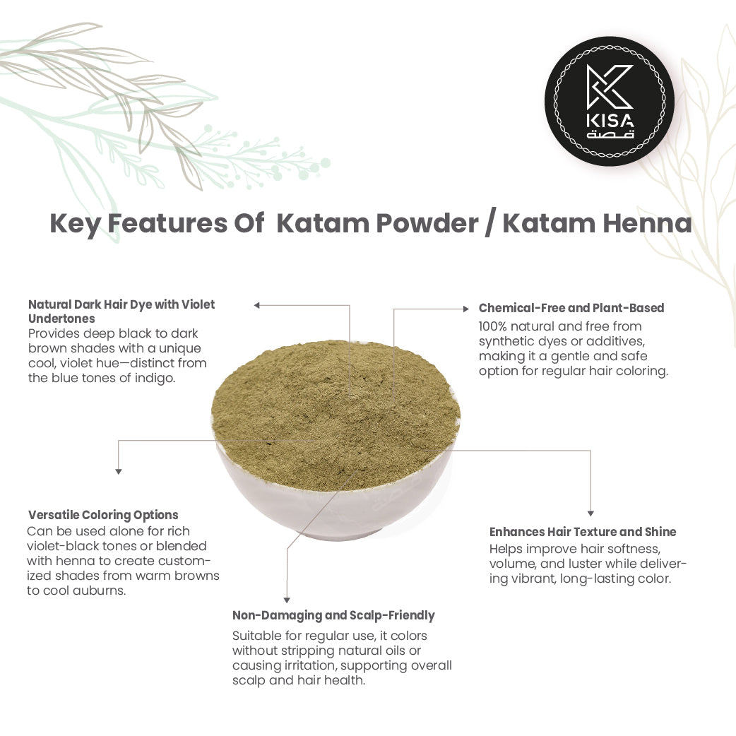 KATAM POWDER / KATAM HENNA / BUXUS DIOICA LEAVES POWDER – Kisa Flour Mills