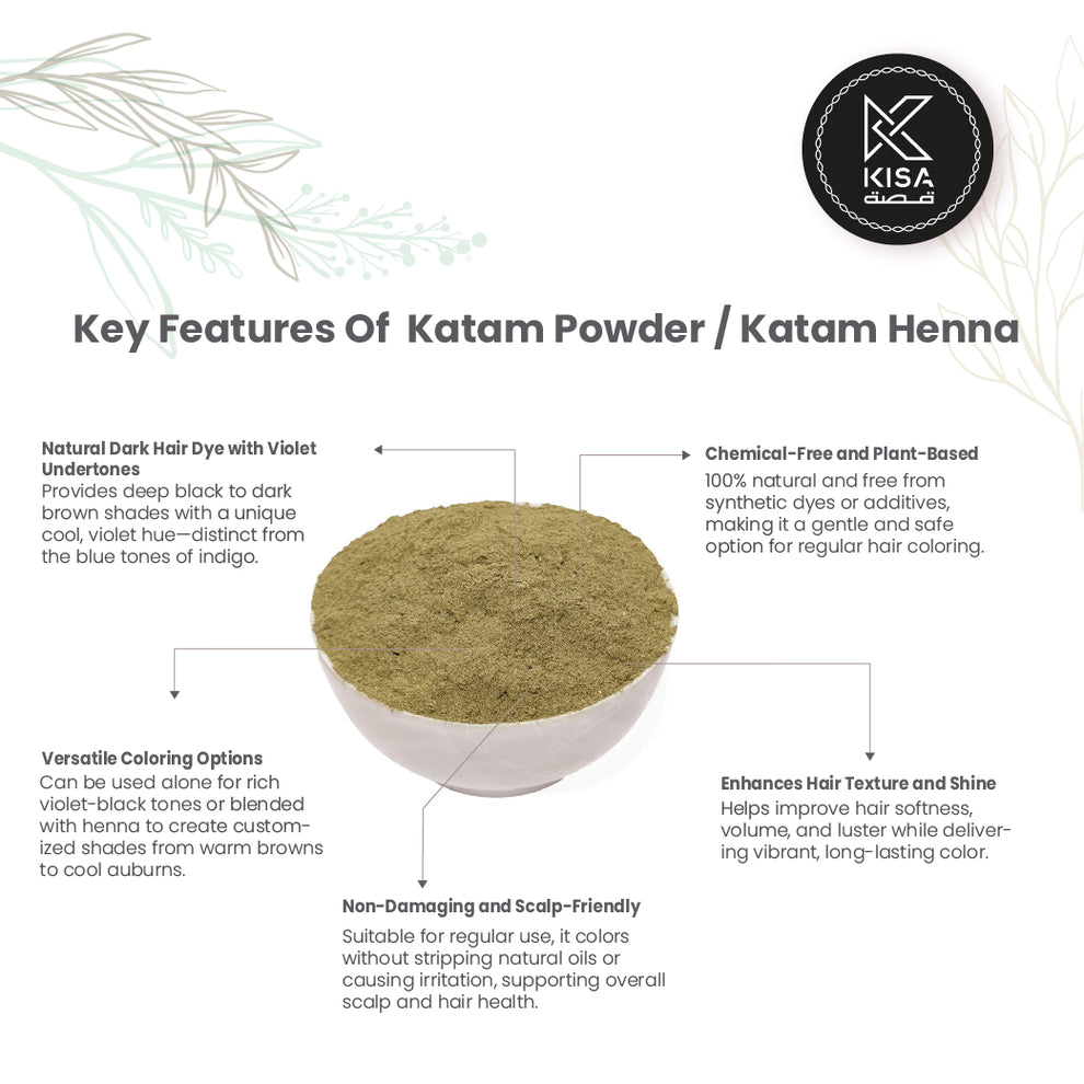 KATAM POWDER / KATAM HENNA / BUXUS DIOICA LEAVES POWDER – Kisa Flour Mills