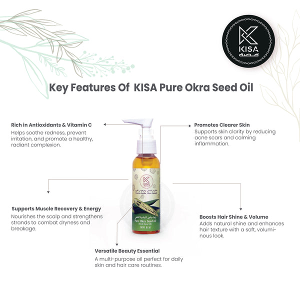 OKRA SEEDS OIL / BHINDI DANA OIL 100 ML – Kisa Flour Mills