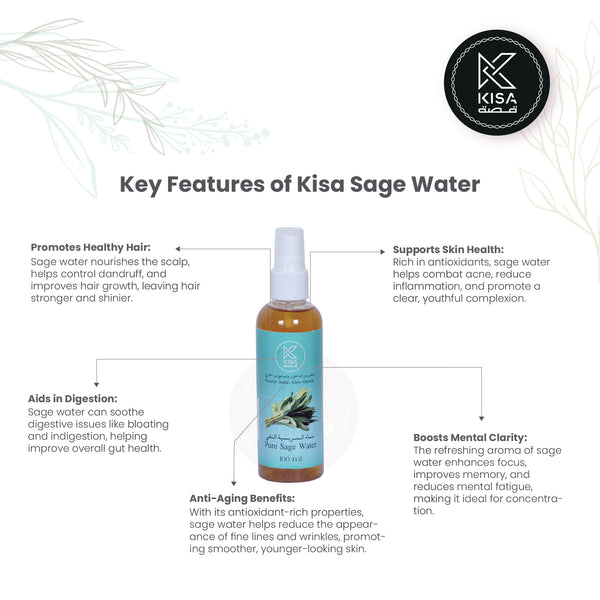 KISA PURE SAGE WATER 100 ML – Kisa Flour Mills